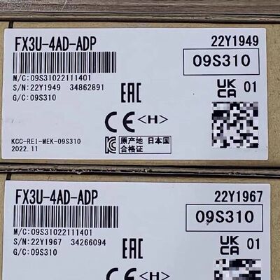 FX3U-4AD-ADP 完好。功能包好 一年。
