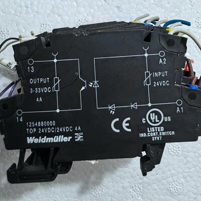 魏德米勒光耦TOP 24VDC/24VDC固态继电器 4A