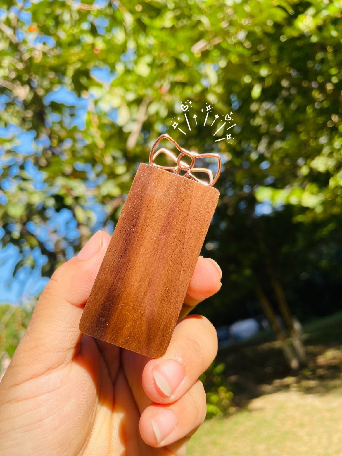 胡桃木水彩颜料分装盒ins风木盒颜料盒12色迷你小木盒旅行便携盒