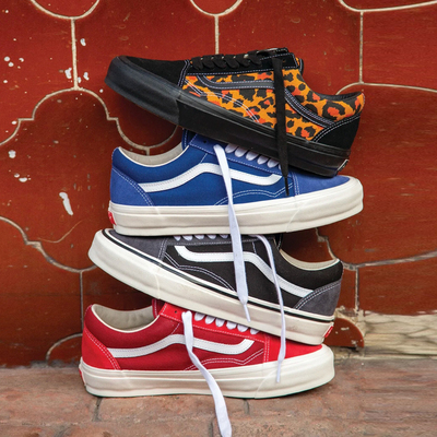 Style 36红蓝黑灰色oldskool低帮板鞋麂皮美式复古休闲帆布鞋潮鞋