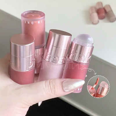 长期主义彩妆 pinkbear皮可熊多用霜唇釉唇泥腮红雾面淡颜膨胀粉