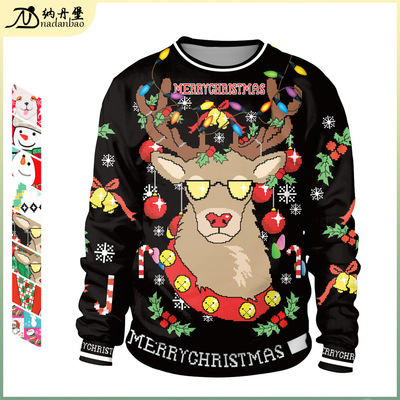 Christmas clothing, women's casual loose top,hoodie圣诞卫衣