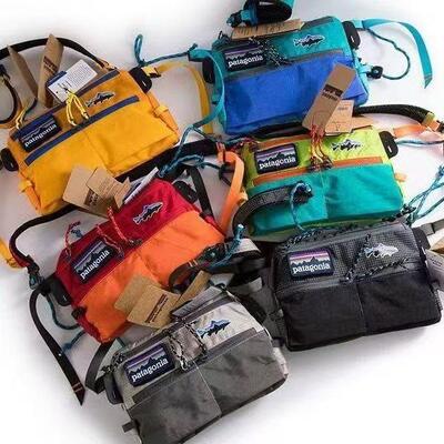 Outdoor Fishing Bag 多功能防水格纹尼龙路亚斜挎包男包