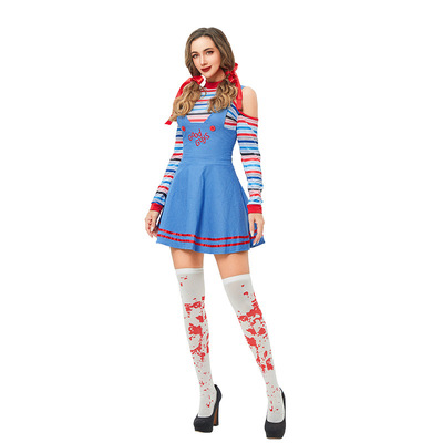 Halloween Little Ugly Girl Costume小丑女服装万圣节成人服装