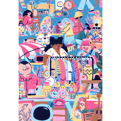 现货 Pieces Peace 法国进口拼图 旧物出售 Garage Sale 1000片