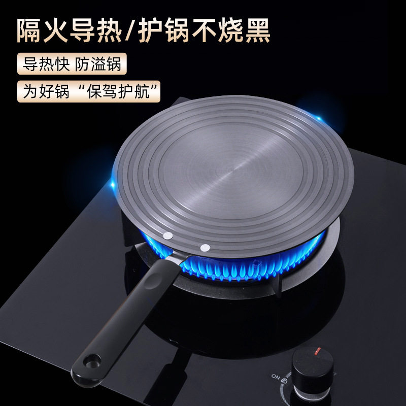 厨房燃气灶导热板防烧黑快速解冻板护锅电磁炉隔热盘煤气灶导热盘