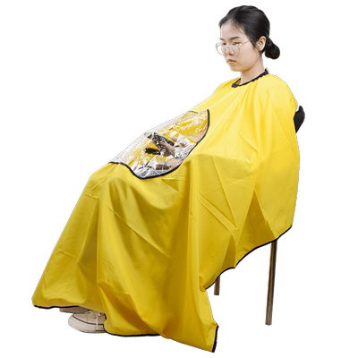 不粘发防水家用透明披肩围布