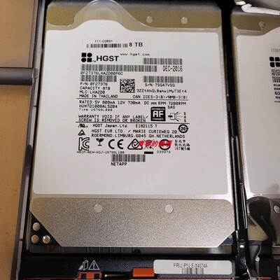 NetApp E-X4074A 8TB 7.2K SAS 12Gb硬盘 DE6600 E2760 111-02891