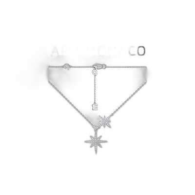 自营Apm Monaco女士项链首饰银色轻奢优雅银项链生日女生小众礼物