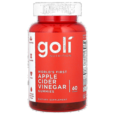 香港直邮 Goli Nutrition,苹果醋软糖，60 粒软糖维生素补充剂
