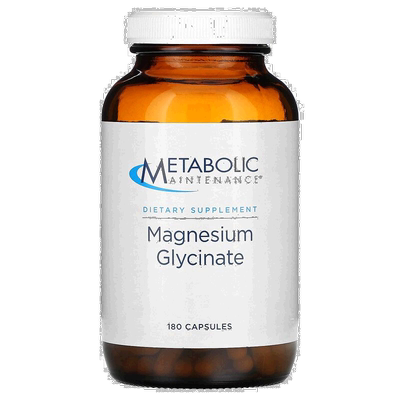 香港直邮Metabolic Maintenance,甘胺酸镁胶囊，180粒甘氨酸镁