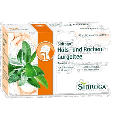 欧洲直邮德国药房Sidroga咽喉肿痛漱口鼠尾草茶包20X2.5g