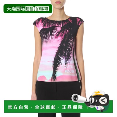 1h可退 香港直邮moschino 女士 无袖上衣 021011344555 black黑色