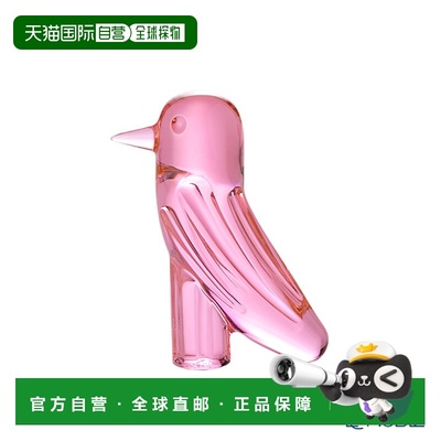 日本直邮Baccarat Fauna Cristopolis 2-815-007 鸟 鸟 粉色 11.5