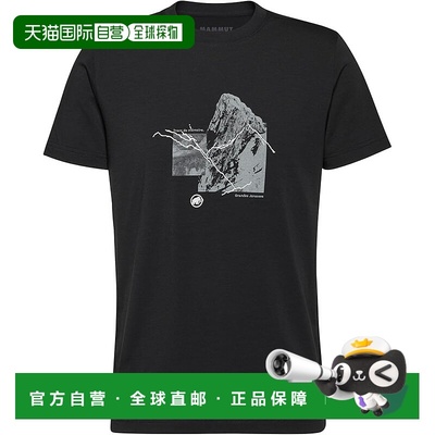 【日本直邮】猛犸象 男款登山T恤 4208m 1017-06500 黑色