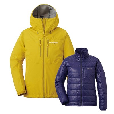 日潮跑腿Montbell蒙贝欧男女款户外3合1内胆硬壳冲锋衣1102505/04
