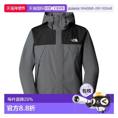 香港直邮北面THE NORTH FACE Antora 男款Logo防水夹克外套 烟熏