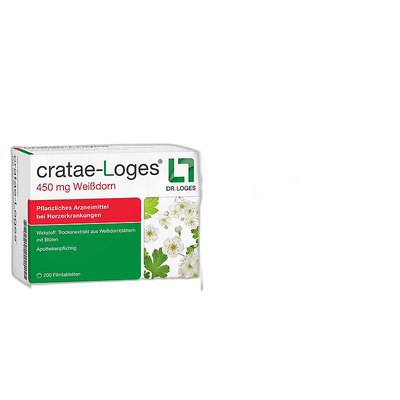 德国loges山楂抗心衰心脏供血心肌护心气喘片200粒 效期26年8月