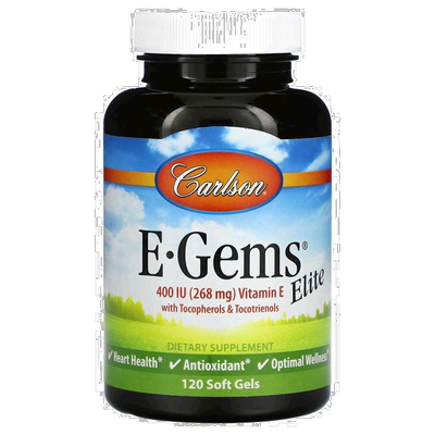 香港直发Carlson Labs卡尔森维生素e软胶囊含生育三烯酚120粒