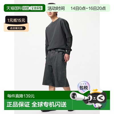 日潮跑腿UNIQLO优衣库 宽松工装休闲短裤 484209五分裤