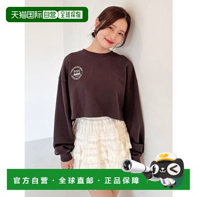 1h可退 日本直邮SNIDEL 女装 NUTMEG联名 宽松落肩 长袖 cropped