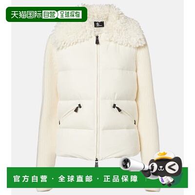 1h可退 香港直邮moncler 盟可睐 女士 Down-paneled 初剪羊毛针织