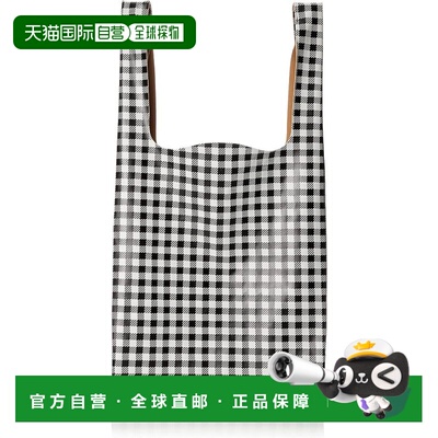【日本直邮】[Anello] ALTON ATB4043A 黑色格纹大号A3防水手提袋
