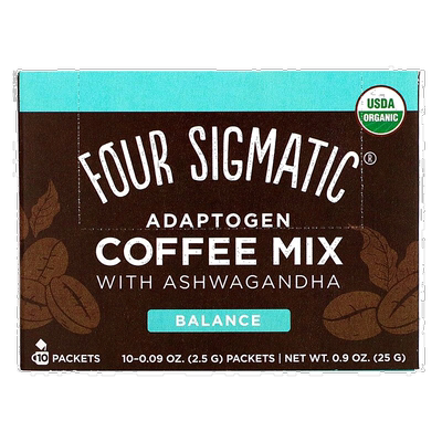 香港直发Four Sigmatic南非醉茄适应原咖啡粉醇香浓郁10包