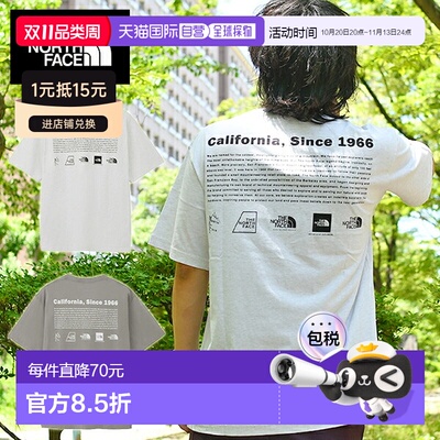 日本直邮The North Face 北面 S/S Washed Histrical Logo Tee 短