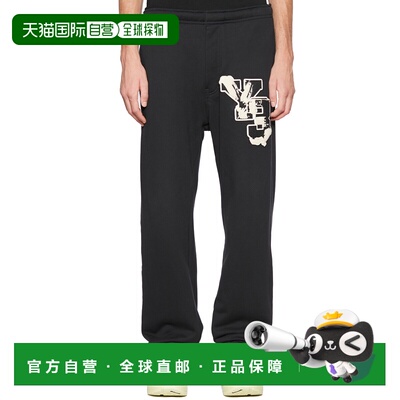 1h可退 香港直邮Y-3 男士 CON STAMPA 慢跑者长裤 GIQ2128BLACK