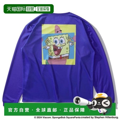 日本直邮SPALDING 海绵宝宝大脸长袖T恤 [SMT24144SDS]