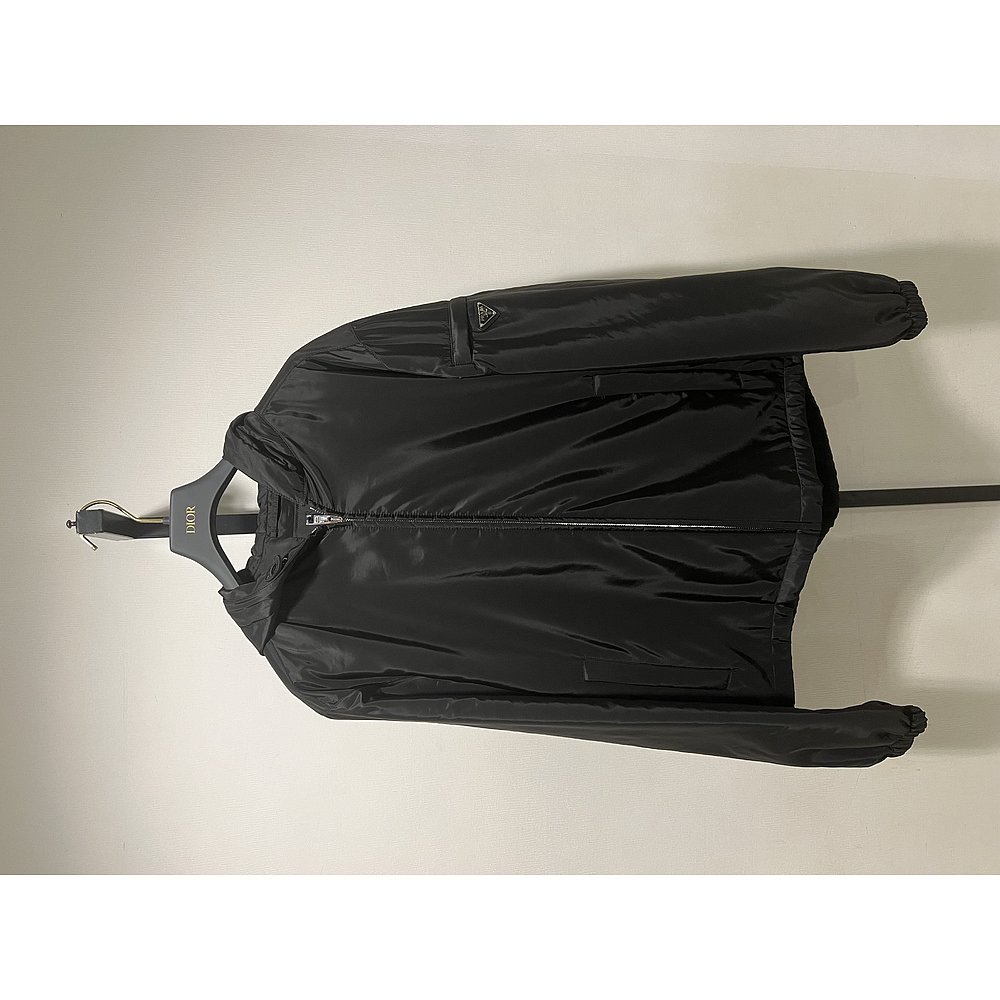 Prada 徽标连帽休闲夹克 SGM242106O