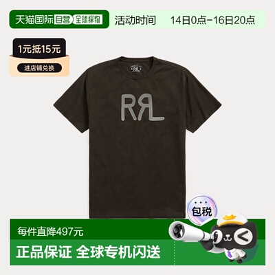 自营欧洲直邮RalphLauren拉夫劳伦 RRLRRL Ranch 徽标 T 恤