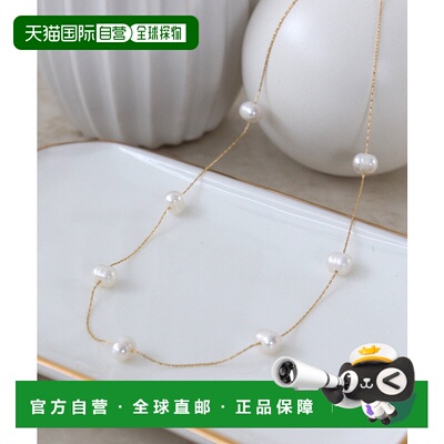 1h可退 日本直邮Three Four Time 女士淡水珍珠短款项链 85450055