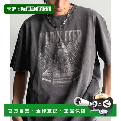 日本直邮Classical Elf 颜料加工哑光图形印花T恤 [C04519EM01397