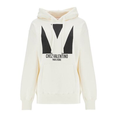 Valentino 华伦天奴 女士 Chez 超大抽绳连帽衫 6B3MF24I960