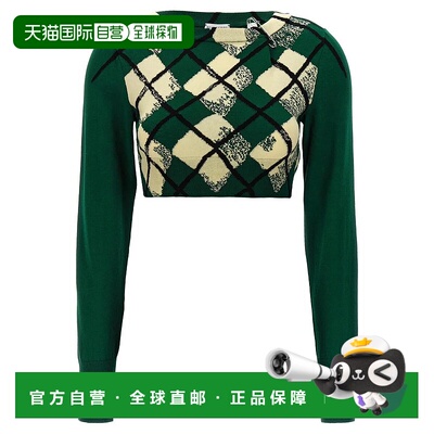 香港直邮BURBERRY 女士卫衣 8081138VERDE SS2025 花色 BURBERRY