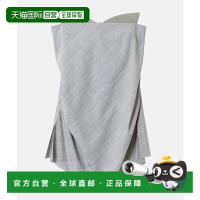1h可退 日本直邮IRENE 女士格纹抹胸上衣 27S83006亚麻