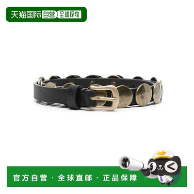 香港直邮GOLDEN GOOSE 女士 TRINIDAD FLESH 细款水洗皮革边铆钉