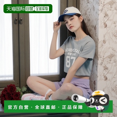 自营 Aeropostale 87贴花图案T恤-浅杂色灰色 美国奥莱直发短袖