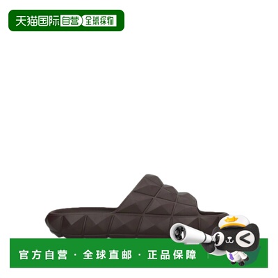 1h可退 香港直邮valentino 华伦天奴 男士 Slides 便鞋 brown棕色
