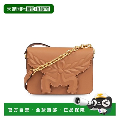 1h可退 香港直邮潮奢 MCM 女士 HIMMEL 月桂枝叶斜背包 MWREAAC02