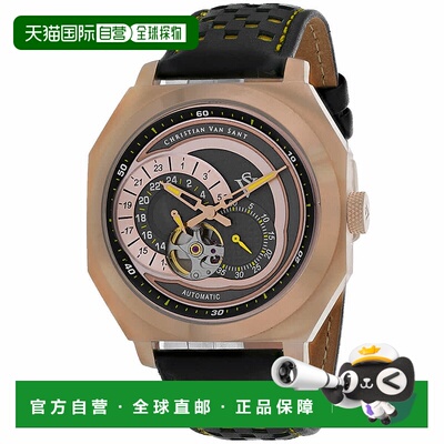 自营Christian Van Sant Men's Grey dial Watch - grey 美国奥莱