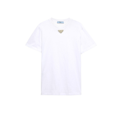 PRADA 女士T恤 35838R16DVS162F0009 SS2025 白色