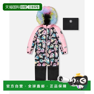 自营deux par deuxOne-Piece Play Snowsuit Smiley Face Girl -