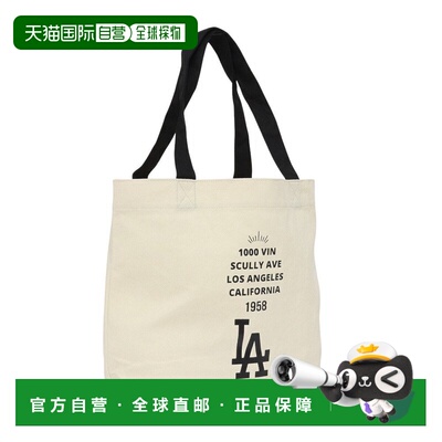日本直邮MLB MLB 男女童帆布托特包道奇队LA-SCV-03象牙黑BH均码