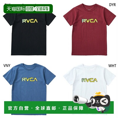 日本直邮RVCA VA 石洗短袖T恤（BF04E253）适合青少年