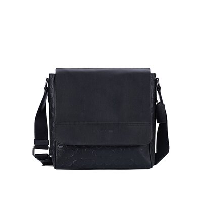 香港直发COACH 奥莱款中号男士皮质单肩斜挎包4006QBBK