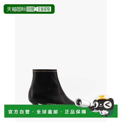 1h可退 香港直邮versace 范思哲 女士 缀饰尖头靴 10217091A16222