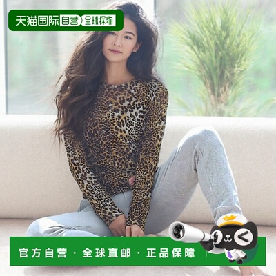 1h可退 香港直邮潮奢 GANNI 甘尼 女士 棕色 & 黑色 Leopard Prin